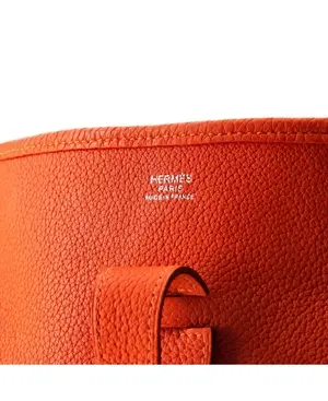 Hermès Gm Evelyne Bag Gen Iii Clemence - Orange
