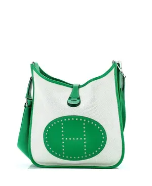 Hermès Evelyne Pm Bag Gen Iii Toile And Leather