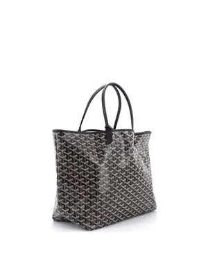 Goyard Gm Saint Louis Tote Coated Canvas - Black