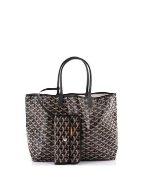 Goyard Pm Saint Louis Tote Coated Canvas - Black