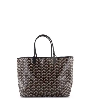 Goyard Pm Saint Louis Tote Coated Canvas - Black