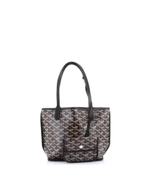 Goyard Anjou Reversible Tote Coated Canvas - Black