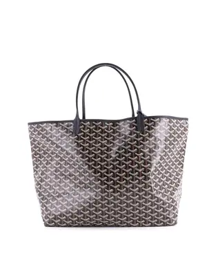 Goyard Gm Saint Louis Tote Coated Canvas - Black