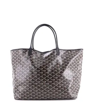 Goyard Gm Saint Louis Tote Coated Canvas - Black