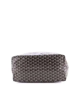 Goyard Gm Saint Louis Tote Coated Canvas - Black