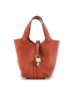 Hermès Picotin Lock Bag Clemence Pm - Brown