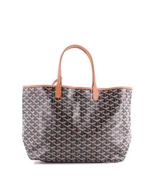 Goyard Saint Louis Pm Tote Coated Canvas - Brown