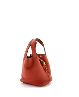 Hermès Pm Picotin Lock Bag Clemence - Brown