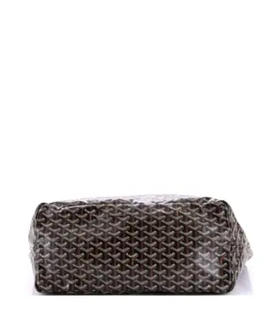 Goyard Gm Saint Louis Tote Coated Canvas - Black