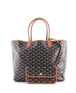 Goyard Pm Saint Louis Tote Coated Canvas - Brown