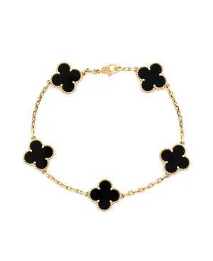 VAN CLEEF & ARPELS Vintage Alhambra 5 Motifs Bracelet - Gold