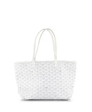 Goyard Pm Artois Tote Coated Canvas - White