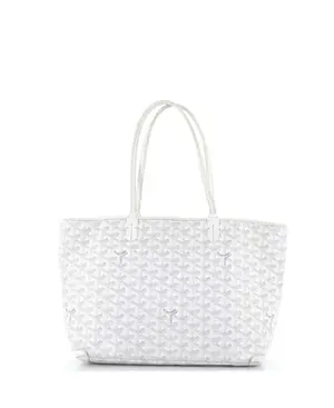 Goyard Pm Artois Tote Coated Canvas - White