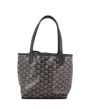 Goyard Anjou Reversible Tote Coated Canvas - Black