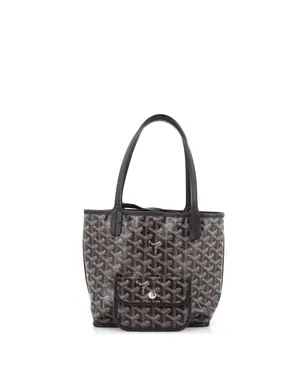 Goyard Anjou Reversible Tote Coated Canvas - Black