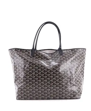 Goyard Gm Saint Louis Tote Coated Canvas - Black