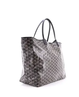 Goyard Gm Saint Louis Tote Coated Canvas - Black