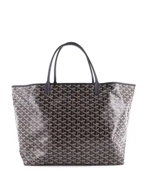 Goyard Gm Saint Louis Tote Coated Canvas - Black