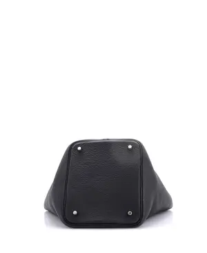 Hermès Mm Picotin Lock Bag Clemence - Black