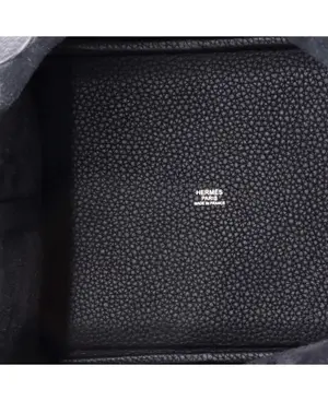 Hermès Mm Picotin Lock Bag Clemence - Black