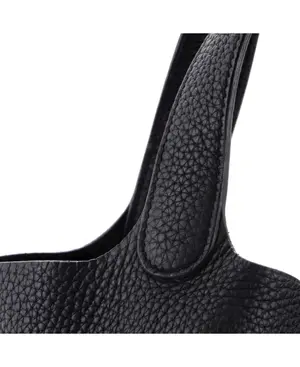 Hermès Mm Picotin Lock Bag Clemence - Black