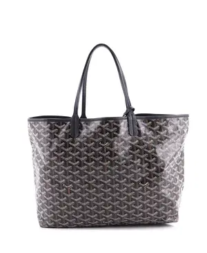 Goyard Pm Saint Louis Coated Canvas Tote - Black