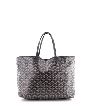 Goyard Pm Saint Louis Coated Canvas Tote - Black