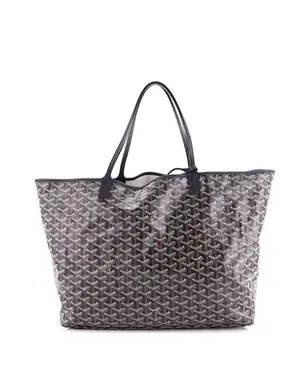 Goyard Saint Louis Gm Tote Coated Canvas - Black