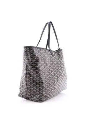 Goyard Saint Louis Gm Tote Coated Canvas - Black