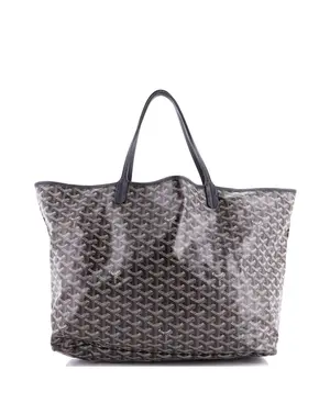 Goyard Saint Louis Gm Tote Coated Canvas - Black