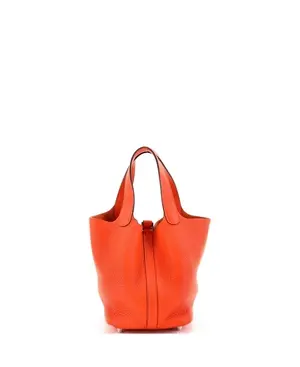Hermès Picotin Lock Bag Clemence Pm - Orange