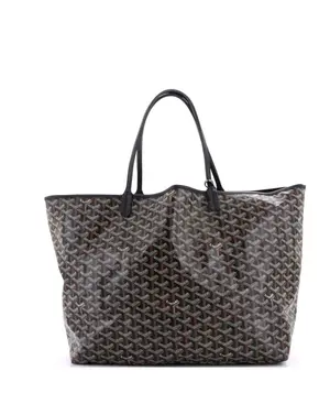 Goyard Gm Saint Louis Tote Coated Canvas - Black