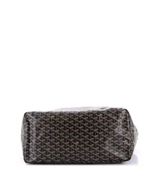 Goyard Gm Saint Louis Tote Coated Canvas - Black