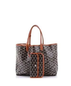 Goyard Pm Saint Louis Tote Coated Canvas - Brown