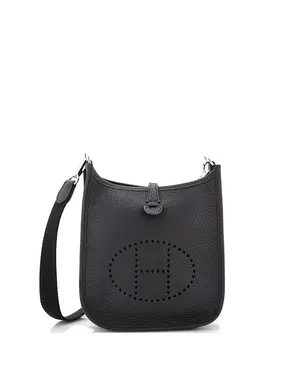 Hermès Tpm Evelyne Bag Gen Iii Clemence - Black