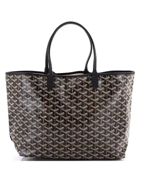 Goyard Saint Louis Pm Tote Coated Canvas - Black