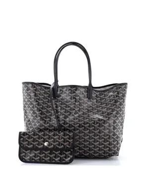 Goyard Saint Louis Pm Tote Coated Canvas - Black