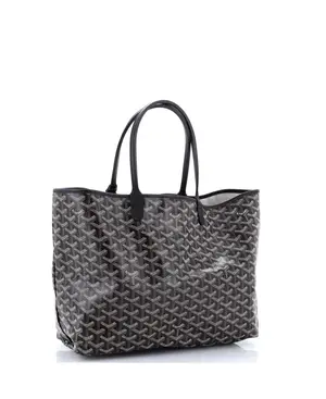 Goyard Saint Louis Pm Tote Coated Canvas - Black