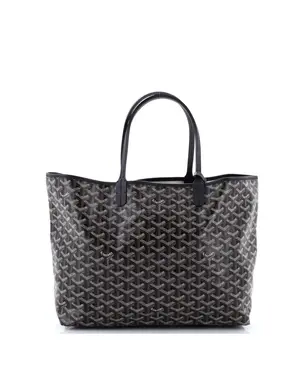 Goyard Saint Louis Pm Tote Coated Canvas - Black