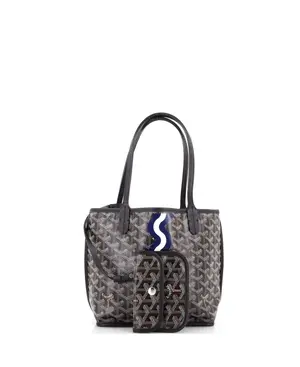 Goyard Anjou Reversible Tote Printed Coated Canvas - Black