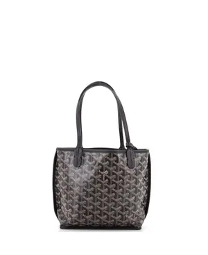 Goyard Anjou Reversible Tote Printed Coated Canvas - Black