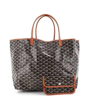 Goyard Gm Saint Louis Tote Coated Canvas - Brown