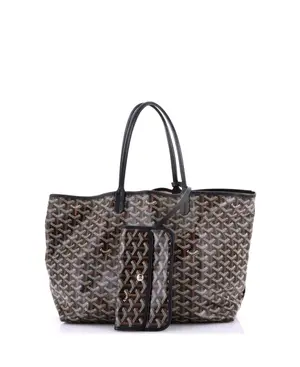 Goyard Pm Saint Louis Tote Coated Canvas - Black