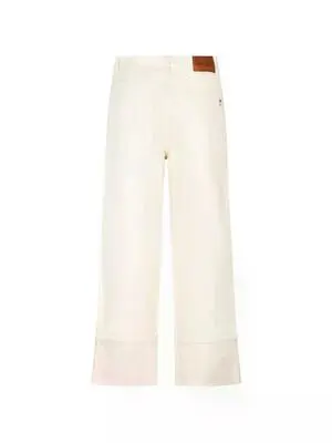 Max Mara Cropped Trousers With Turn-up Cuffs