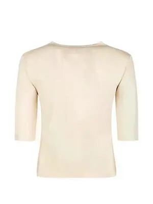Max Mara Stretch T-shirt - Neutrals