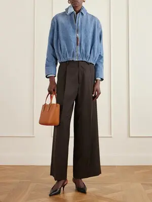 CHRISTIAN LOUBOUTIN Cabata Mini Spiked Tote - Brown