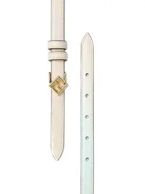 Fendi Ff Diamonds Buckle Leather Belt