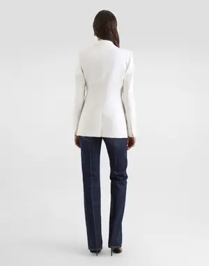 Dolce & Gabbana Single-breasted Cashmere Jacket - White