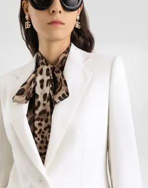 Dolce & Gabbana Single-breasted Cashmere Jacket - White