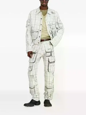 DIESEL® D-valen Check-pattern Shirt Jacket